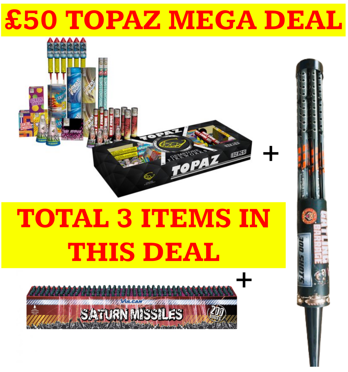SUKI'S FIREWORKS £50 TOPAZ DEAL | Buy Leeds Fireworks Bradford UK – Suki's Fireworks