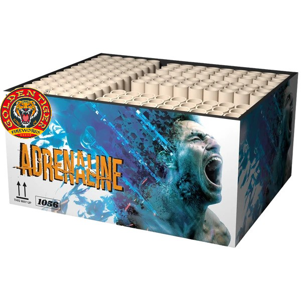 Adrenaline by Golden Tiger Fireworks Europe - 140 shot Compound Barrage ...