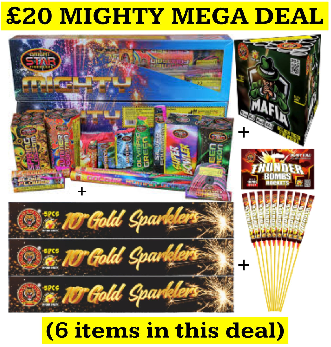 SUKI'S FIREWORKS £20 MIGHTY MEGA DEAL (PRICE FOR ONE DEAL IN STORE ONLY ...