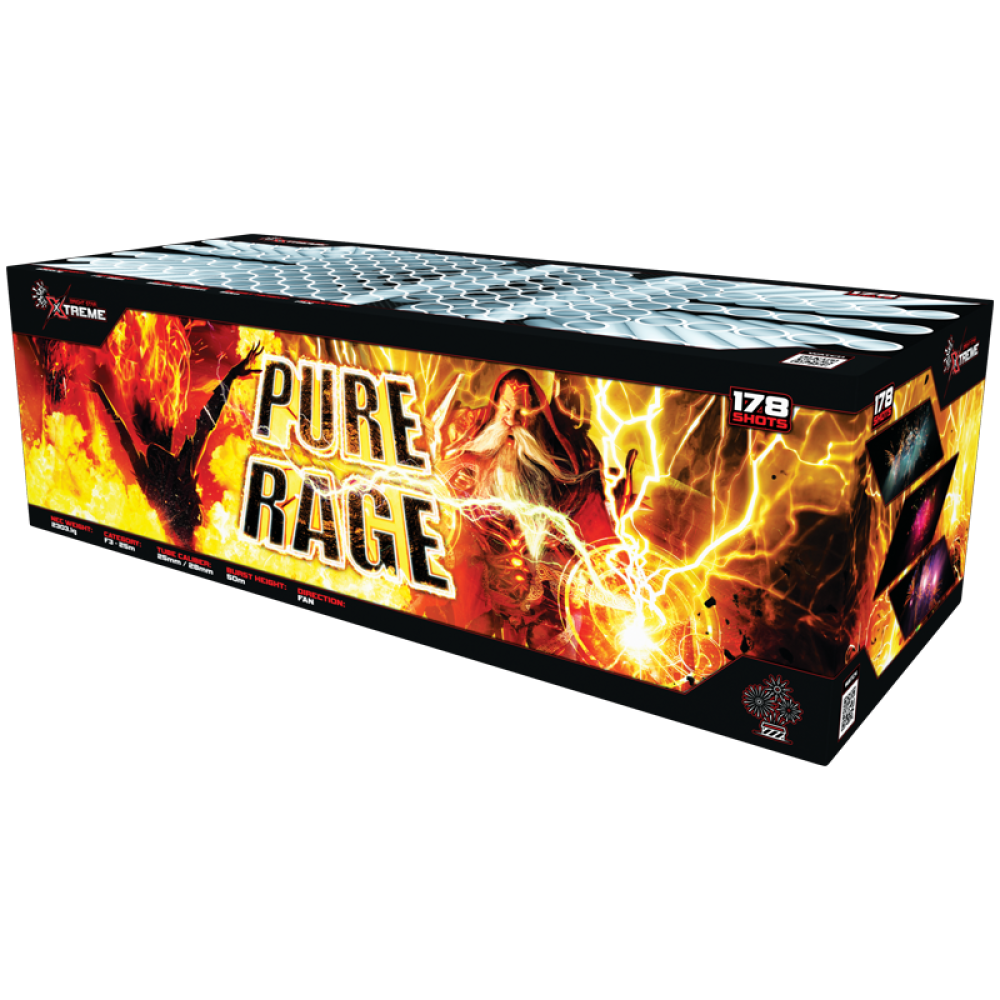 Pure Rage by Bright Star Xtreme Fireworks - 178 shot Compound Barrage ...