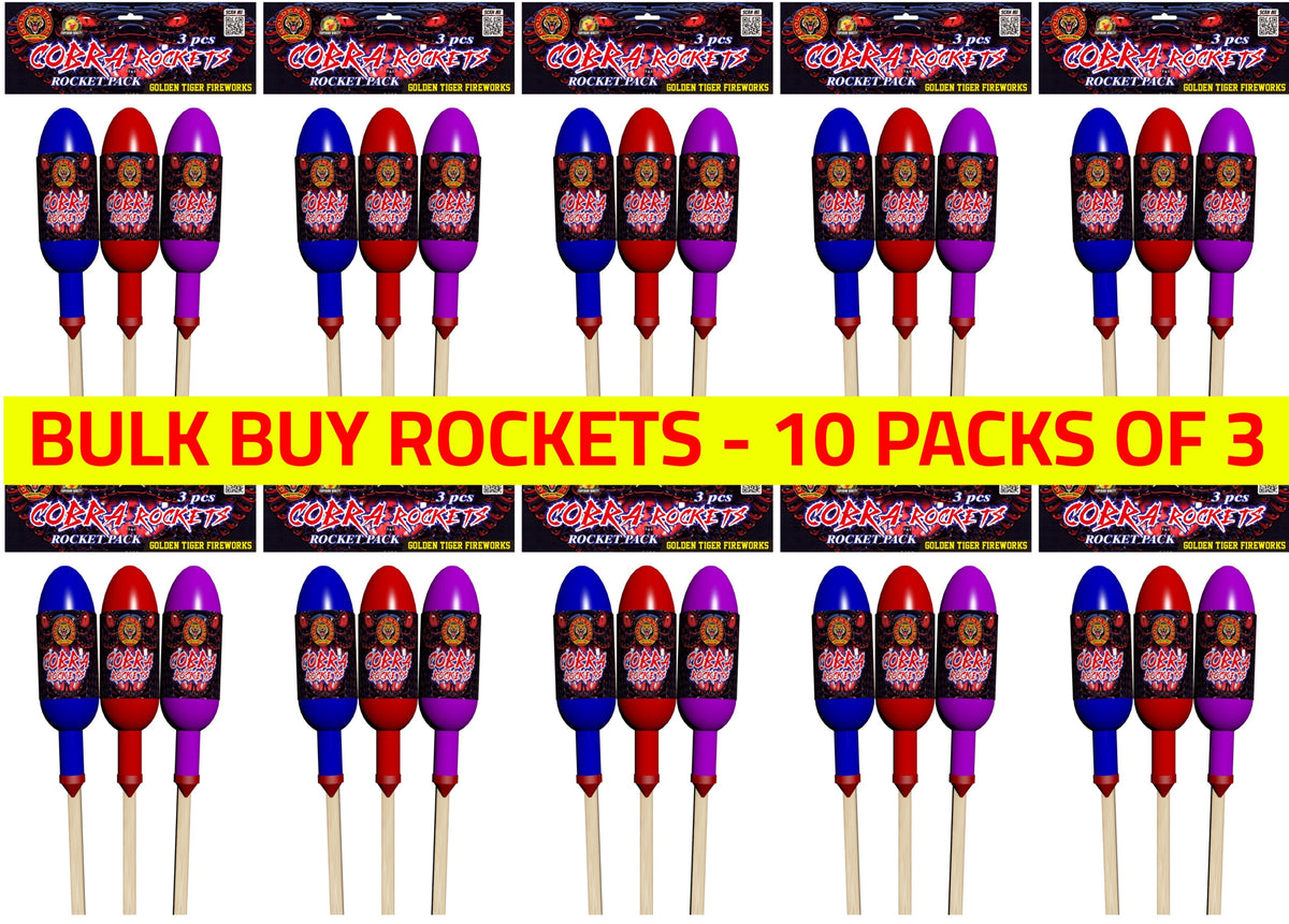 WHOLESALE COBRA SHELL 1.3G ROCKETS BY GOLDEN TIGER FIREWORKS UK – Suki ...