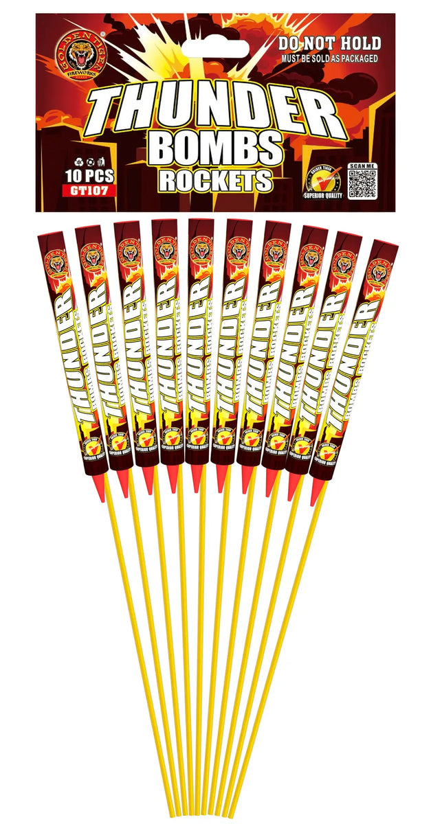 Thunder Bombs Rockets Small (Pack of 10) - BUY 1 GET 3 FREE – Suki's ...