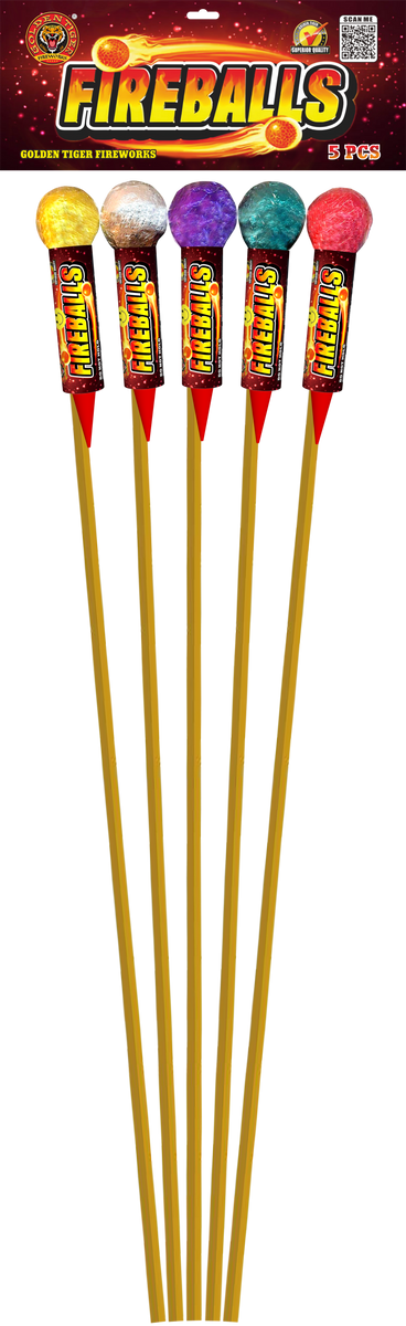 FIREBALLS 1.3G ROCKETS BY GOLDEN TIGER FIREWORKS BRADFORD – Suki's ...