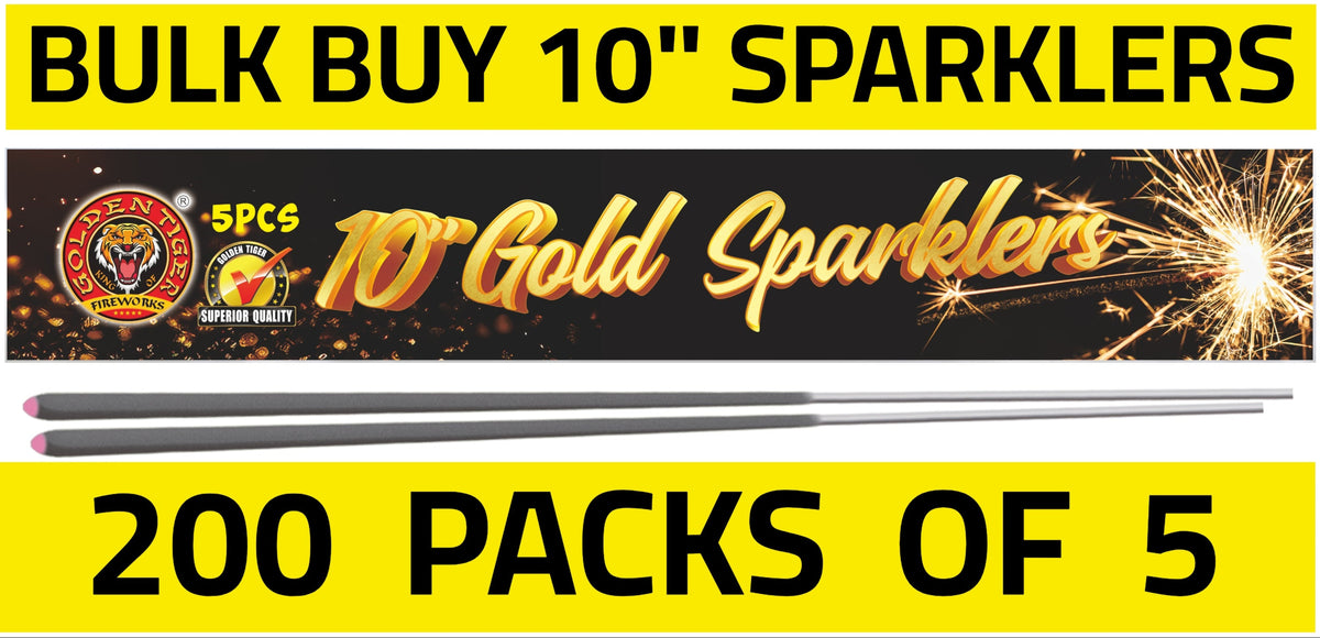 WHOLESALE GOLD SPARKLERS BY GOLDEN TIGER FIREWORKS UK | WHOLESALE ...