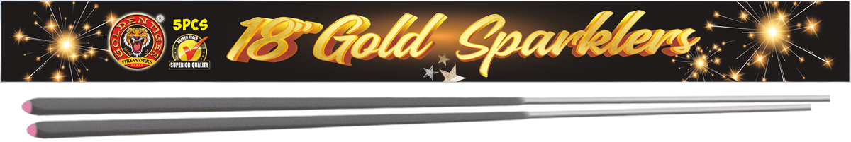 WHOLESALE GOLD SPARKLERS BY GOLDEN TIGER FIREWORKS UK | WHOLESALE ...