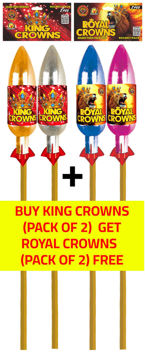Royal Crowns and King Crowns Rockets by Golden Tiger Fireworks ...