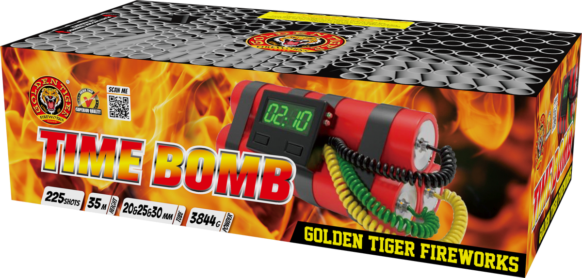 Time Bomb Compound Fireworks | Golden Tiger Fireworks Ltd | Bradford ...