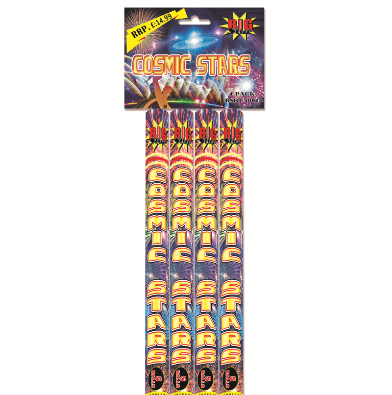 Cosmic Stars Roman Candles by Big Star Fireworks Bradford FIREWORKS ...
