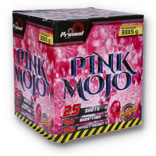 Pink Mojo Pink Gender Reveal Fireworks at Suki's Fireworks Bradford